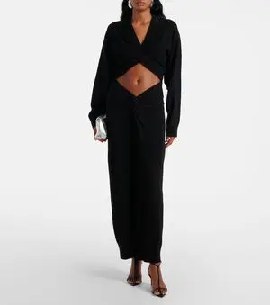 Christopher Esber Gathered Cutout Maxi Dress