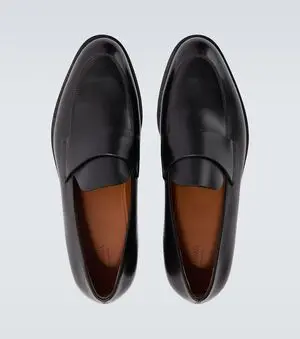 Zegna Leather Penny Loafers