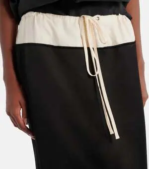 Khaite Chet Satin Maxi Skirt
