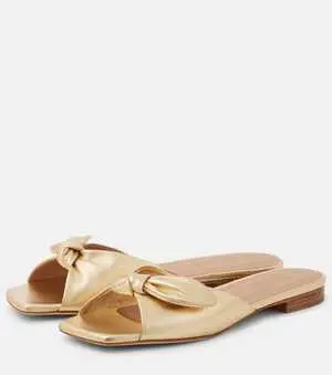 MALONE SOULIERS Vargas 10 Metallic Leather Mules