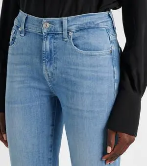 7 For All Mankind Mid-rise Flared Jeans