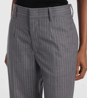 Isabel Marant Étoile Ritana Pinstripe Wool Tapered Pants