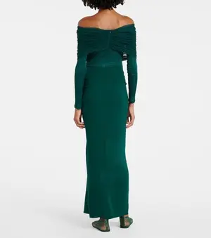Christopher Esber Sonora Ruched Maxi Dress - Green