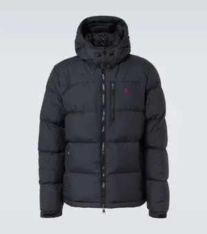 Polo Ralph Lauren Quilted Down Jacket With Drawstring Hood - Black