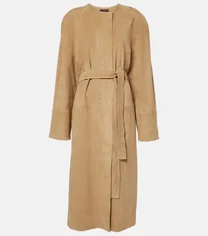 Stouls Dietrich Suede Coat - Beige