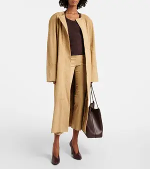 Stouls Dietrich Suede Coat - Beige
