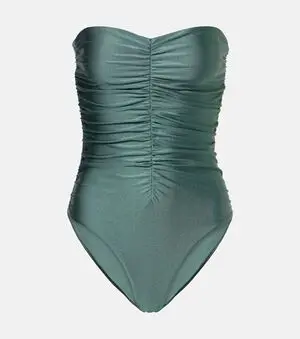 Jade Swim Yara Ruched Swimsuit - Green