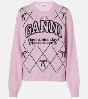 Women's Ganni Pink Sweaters