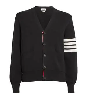 Thom Browne Milano-stitch V-neck Cardigan