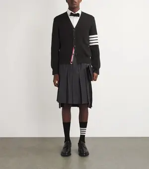 Thom Browne Milano-stitch V-neck Cardigan