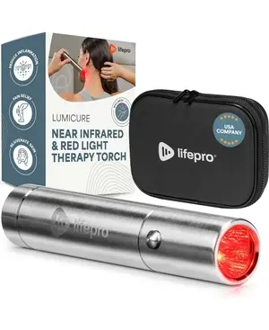 LIFEPRO Red & Infrared Light Therapy Device For Pain Relief & Inflammation - Silver