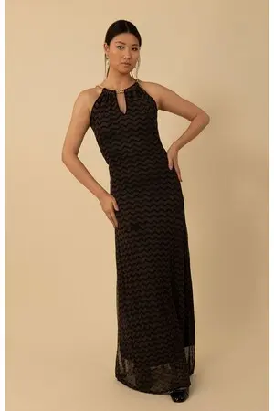 Hale Bob Lyra Halter Dress