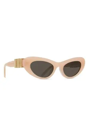 Loewe Slim Cat Eye Sunglasses - Shiny Pink / Brown