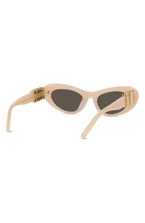 Loewe Slim Cat Eye Sunglasses - Shiny Pink / Brown