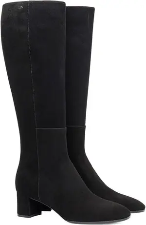 Santoni Suede Mid-heel Boots