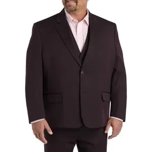 OAK HILL BY DXL Jacket Relaxer Mini-striped Suit Jacket