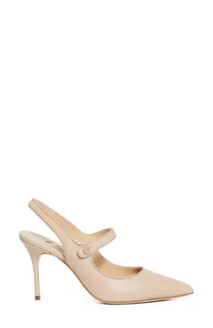 Manolo Blahnik Campari Slingback Pumps - Beige