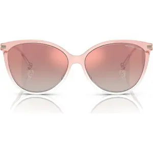 Michael Kors 56mm Gradient Cat Eye Sunglasses - Rose Gold