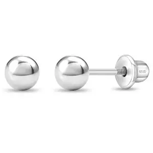 IN SEASON JEWELRY 925 Sterling Ball Stud Earrings - Silver