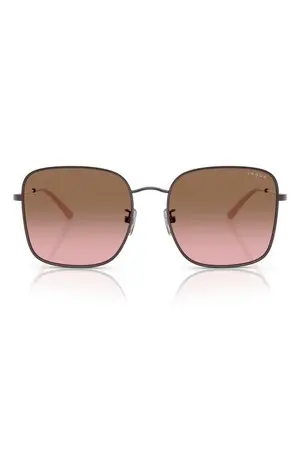 VOGUE 57mm Gradient Square Sunglasses - Pink