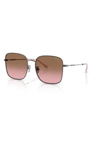VOGUE 57mm Gradient Square Sunglasses - Pink
