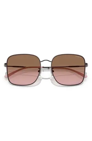 VOGUE 57mm Gradient Square Sunglasses - Pink