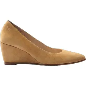 VISCATA Verona Suede Wedges - Camel