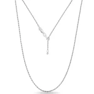 DONATELLO GIAN Name' Sterling Adjustable Rope Chain - Silver