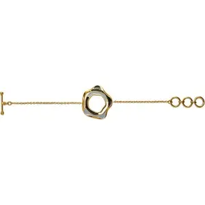 DHWANI BANSAL Aqua Enamel Bracelet - Gold Plated