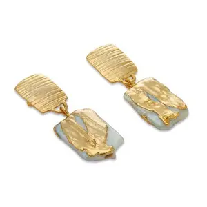 DHWANI BANSAL Zuri Drop Earrings - Gold Plated