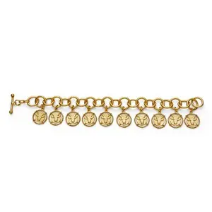 DHWANI BANSAL Inka Charm Bracelet - Gold Plated