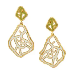 DHWANI BANSAL Tala Drop Earrings - Gold Plated