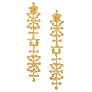 DHWANI BANSAL Auro Drop Earrings - Gold Plated