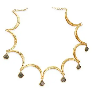 DHWANI BANSAL Tila Statement Necklace - Gold Plated