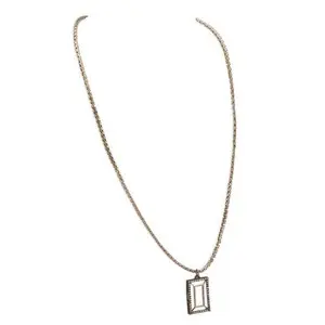 DHWANI BANSAL Vazio Pendant Necklace - White Rhodium Plated