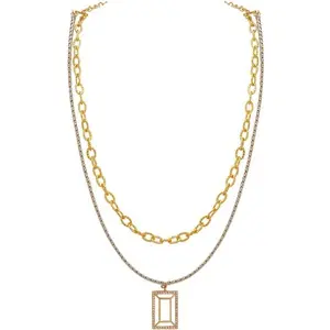 DHWANI BANSAL Vazio Layered Necklace - Gold Plated
