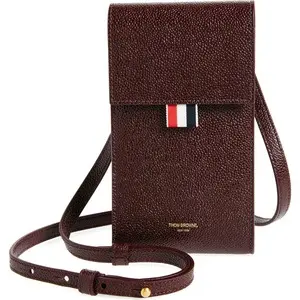 Thom Browne Leather Crossbody Phone Bag