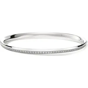 Hearts On Fire Barre Pavé Diamond Bangle - White Gold/ Diamond