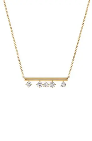 Hearts On Fire Barre Diamond Pendant Necklace - Yellow Gold/ Diamond