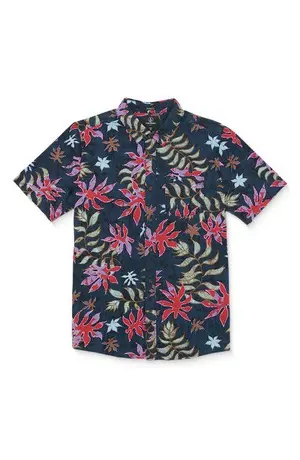 Volcom Floral Motion Short Sleeve Button-up Shirt