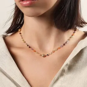 KARMA AND LUCK Lotus Multi Stone Chakra Wrap