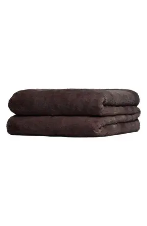 Apparis Jumbo Brady Faux Fur Throw Blanket - Espresso