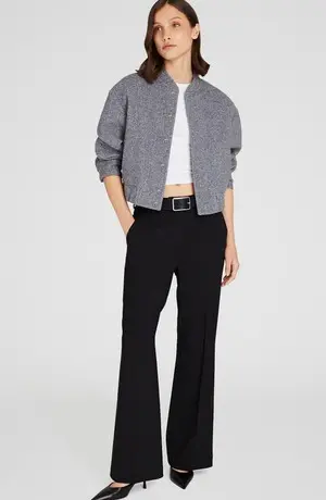 Club Monaco Wool-blend Bomber Jacket