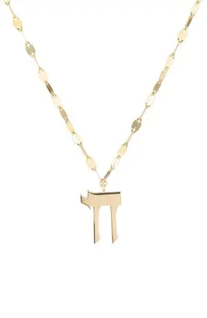 Lana Jewelry Chai 14k Charm Pendant Necklace - Gold