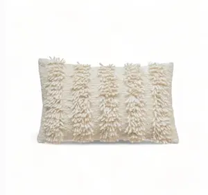MESO GOODS San Antonio Wool Pillow Cover - Cream
