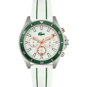 Lacoste Mainsail Chronograph Strap Watch - White