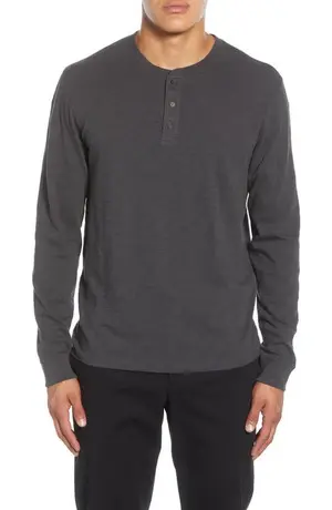 Vince Long Sleeve Slub Henley Sphere
