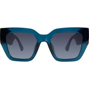 Kurt Geiger 52mm Cat Eye Sunglasses - Blue/ Smoke Teal