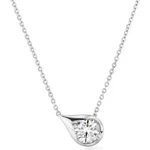 Hearts On Fire Lu Droplet Pendant Necklace - White Gold/ Diamond