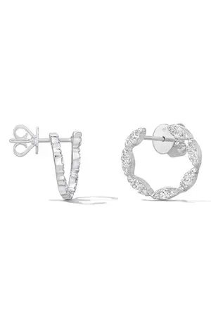 Hearts On Fire Aerial Wrap Diamond Hoop Earrings